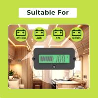 China 12V 48V Battery Coulometer LCD Capacity Monitor For Off Grid Solar Inverter RV & Boat for sale