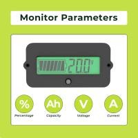 China 12V 48V Battery Coulometer LCD Capacity Monitor For Off Grid Solar Inverter RV & Boat for sale