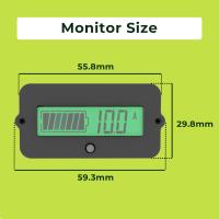 China 12V 48V Battery Coulometer LCD Capacity Monitor For Off Grid Solar Inverter RV & Boat for sale