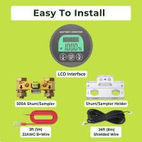 China 500A Smart Shunt Battery Monitor Heavy Duty LCD Battery Capacity Tester For Yacht for sale