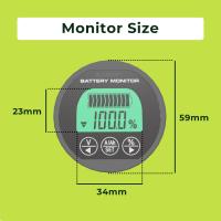 China 150A 12V LCD Battery Monitor Current Voltage Meter Deep Cycle Lithium Capacity Tester for sale