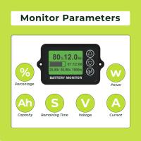China Current Shunt Battery Monitor 75A 150A 500A For Lithium AGM GEL Battery Banks for sale
