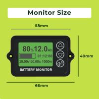 China Current Shunt Battery Monitor 75A 150A 500A For Lithium AGM GEL Battery Banks for sale