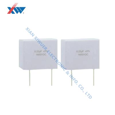 China 0.22μF Film Capacitor Polypropylene 1600VDC Self-healing for Inverters Medium Du/dt Series for sale