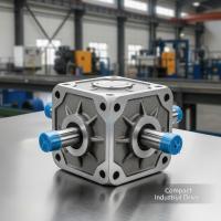 China Compact Design Double Reduction Worm Gear Reducer Offering Space Utilization and Performance for Industrial Equipment for sale