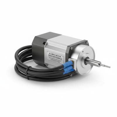 China AC Servo Motor Equipped with Resolver Feedback Ensuring Precise Motion Control in Automated Manufacturing Systems for sale