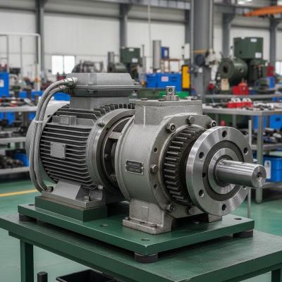 China Heavy Duty Electric Motor Gear Reducer Suitable for Industrial Applications Performance and Durable Construction for sale