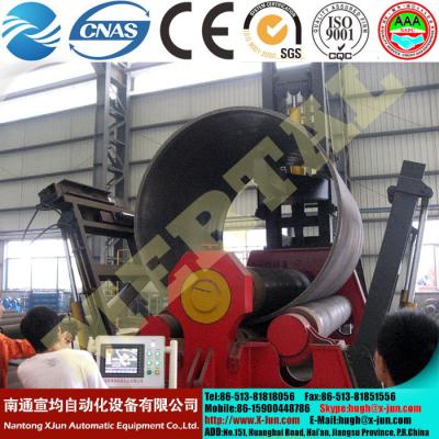 China MCLW12CNC-3x1000 Rectangular and shaped special CNC four rollers plate rolling machine for sale