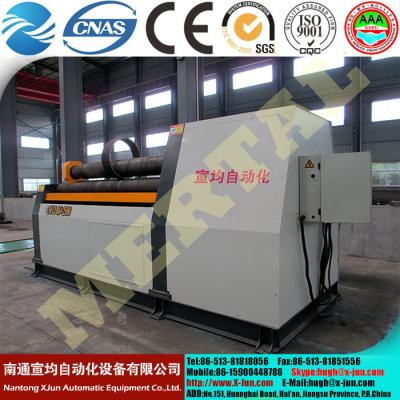 China Small hydraulic CNC four roller plate bending rolls MCLW12CNC type for sale