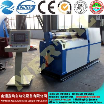 China MCLW12CNC Small hydraulic CNC four roller plate rolling machine for sale