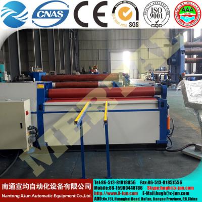 China MCLW12CNC-3x1000 Rectangular and shaped special CNC four rollers plate rolling machine for sale