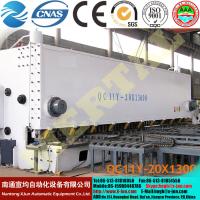 China Hydraulic Guillotine Shearing Machine , Hardware Steel Plate Cutting Machine for sale