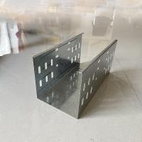 China ISO9001 Galvanized Ladder Rack Cable Tray 100MM 50MM Adjustable Cable Management for sale
