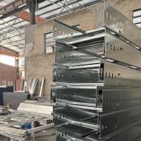 China Rectangle Hot Dip Galvanized Fire Proof Cable Tray Wire Metal Cable Trough For Cable Laying for sale