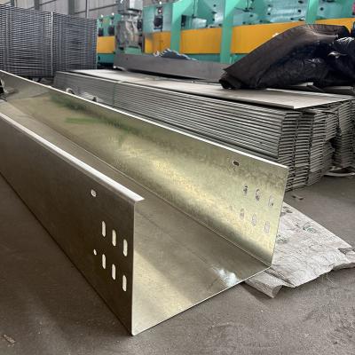China Powder Coated Metal Cable Trunking Hot Dipped Galvanized Channel Type for sale