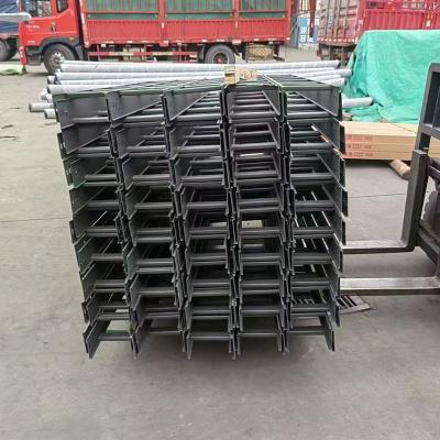 China Fireproof Coated Outdoor Metal Cable Tray 1m Customed Length Perforated Trough for sale