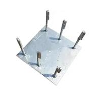China Four Claw Steel Bar Welding Stool Embedded Component Iron Plate Processing For Curtain Wall for sale