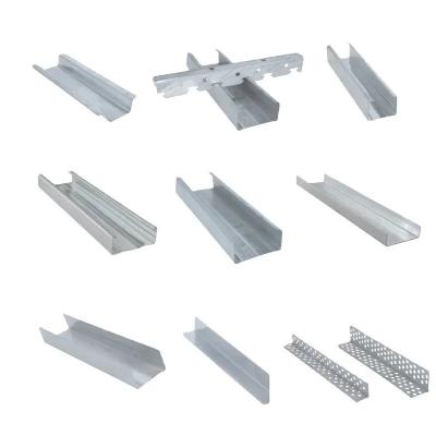 China Drywall Steel Gypsum Board Profiles Suspended Ceiling Grid Drywall Accessories Open Grid Light Steel Keel Ceiling for sale