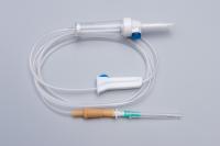 China EO Gas Disposable IV Infusion Set 30mm Big Drip Chamber Luer Slip Connector for sale