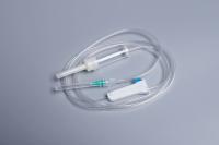 China 150cm Sterilized Stainless Steel Needle Disposable Infusion Set with Transparent Connector for sale