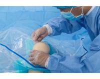 China Disposable Patient Drapes Knee Arthroscopy Surgery, with Elastic Film and Pouch. for sale