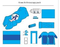 China Knee Arthroscopy Waterproof Disposable Surgical Packs Legging Skin Marker Sterile for sale