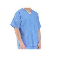 China Surgical Disposable Scrub Suits Hospital Medical With Short Cuff Uniform with packing for sale