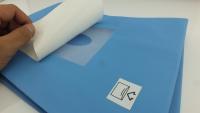 China Ophthalmic Drape/Disposable Surgical Eye Drape With Incise Film and Liquid Collection Pouch for sale