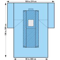 China OEM Cardiovascular Disposable Sterile Surgical Drapes , Fenestrated Sterile Drapes Medical Supplies Flexible for sale