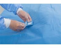 China Neurosurgery With Integrated Collection Pouch Incise Film, Blue Disposable Surgical Drapes for sale