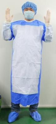 China SMS Sterile Disposable Surgical Gown Optional Size Weight 35 Gsm-50 Gsm for sale