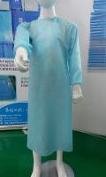 China Flexible Non Woven Isolation Gown Spunbond Polypropylene Material Classic Neck for sale