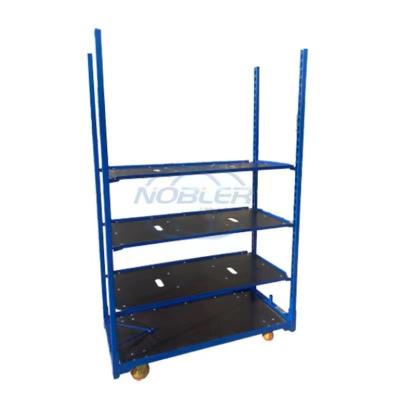 China Galvanized zinc Danish Flower Trolley Shipper Container Racks Shelf Racks for sale