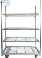 China Nobler Metal Mesh Flower Trolley Size Hot Dip Galvanizing Not Easy Rust for sale