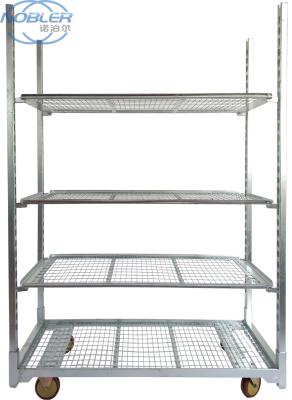 China Nobler Metal Mesh Flower Trolley Size Hot Dip Galvanizing Not Easy Rust for sale