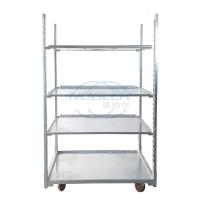China Metal Sheet Flower Trolley Hot Dip Galvanizing Not Easy Rust 1350*565*1900 for sale