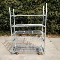 China White Dutch Flower Trolley With Basket For Garden Patio Balcony Lawn for sale