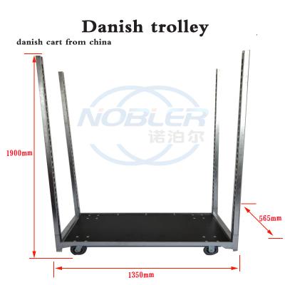 China Display Type Plywood Danish Flower Trolley Rust Prevention Assembly Convenient for sale