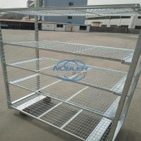 China Handle Load Capacity 50kg Danish Flower Trolley Incorporating Net Mesh Layer and Mobility Wheels with Brakes for sale