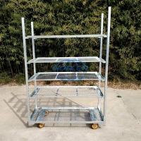 China Wood Danish Cart Designed With Mobility Wheels With Brakes Providing Smooth Movement And Enhanced Safety For Heavy Loads for sale