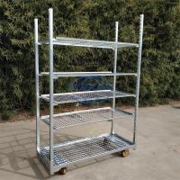 China Steel Flower Cart Item Hot Galvanized Zinc Danish Trolley for Smooth Delivery for sale