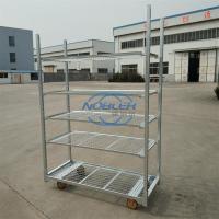China Indoor Metal Mesh Danish Trolley For Dutch Flower Planting for sale