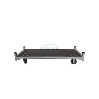 China Plywood Container 4 Wheel Folded Flower Trolley Flowers Logistics Turnover for sale