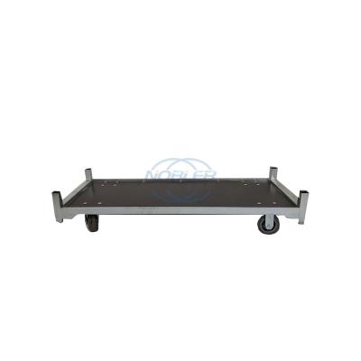 China Plywood Container 4 Wheel Folded Flower Trolley Flowers Logistics Turnover for sale