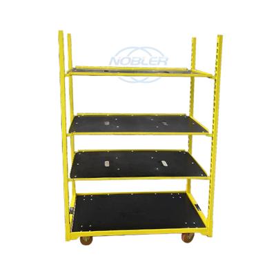 China 2 Million Direction Danish Flower Trolley 2 Directional Rubber Wheel Push And Pull Type for sale
