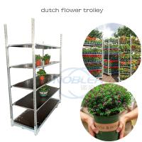 China Rubber Wheel Plywood Material Dutch Flower Trolley Folding Push And Pull Type for sale