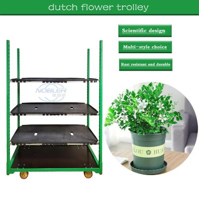 China Danish Cart Standard Danish Container Flower Trolley Fast Turnover for sale