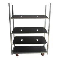 China Danish Flower Trolley Cc Plant Rack With Wheels Flower Transport Trolley for sale