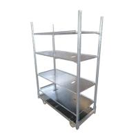 China Folding Danish Flower Trolley 2 Directional Rubber Wheel Push And Pull Type for sale