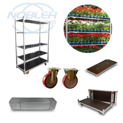 China 1350*565*1900mm Dutch Cart Trolley Metal Four Wheels for Greenhouse Garden Farm for sale